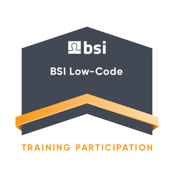BSI Low-Code Participant - Credly