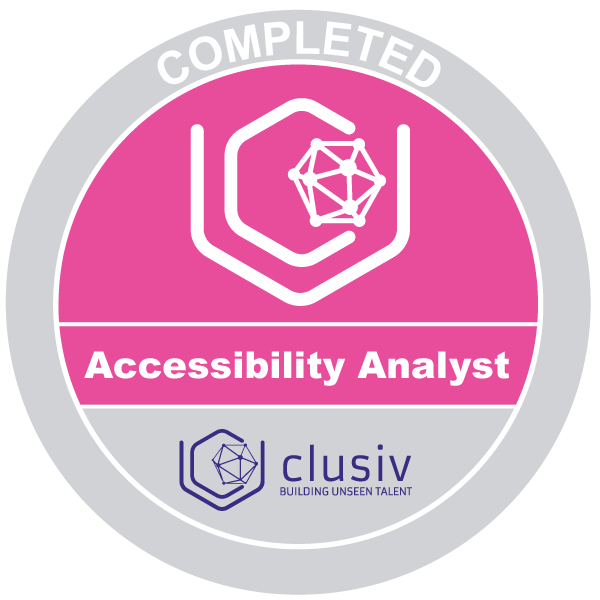 Accessibility Analyst 101 - Credly