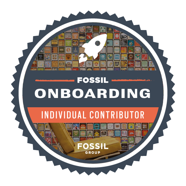 Onboarding at Fossil for Individual Contributor - Credly