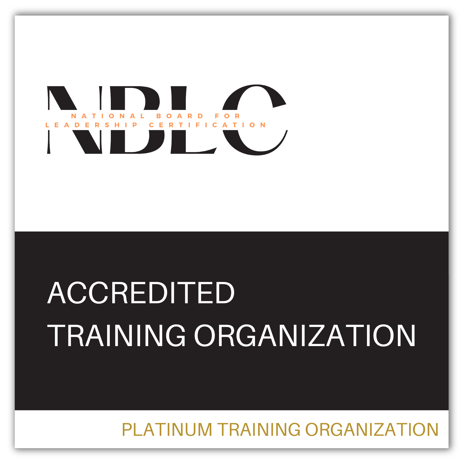 Platinum Accredited Training Organization - Credly