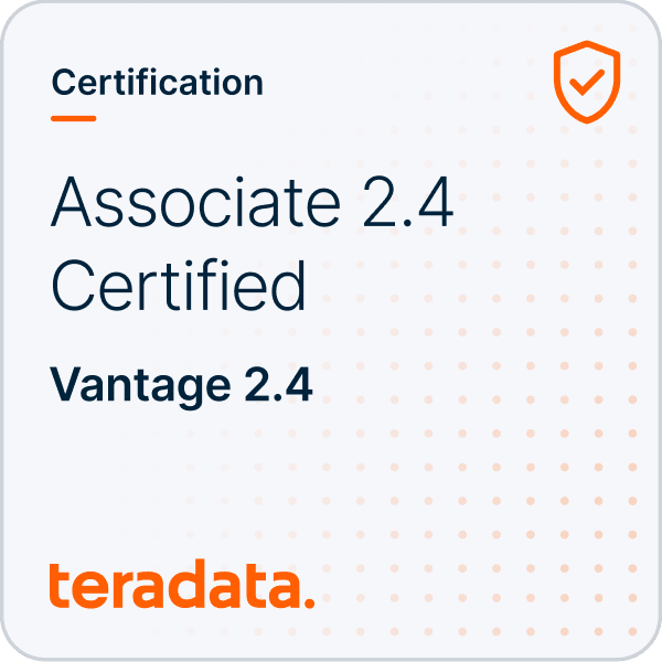 Vantage Associate 2.4 with ClearScape Certification - Credly