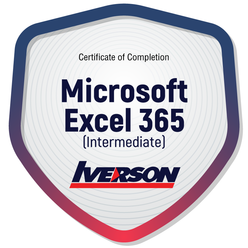 Microsoft Excel 365 (Intermediate) - Credly