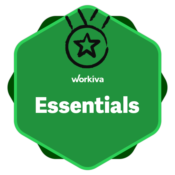 Workiva Essentials - Credly