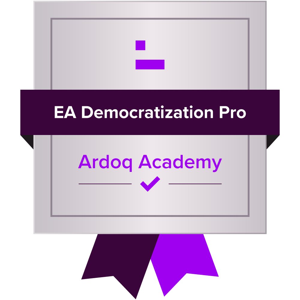 Ardoq Academy - EA Democratization Pro - Credly