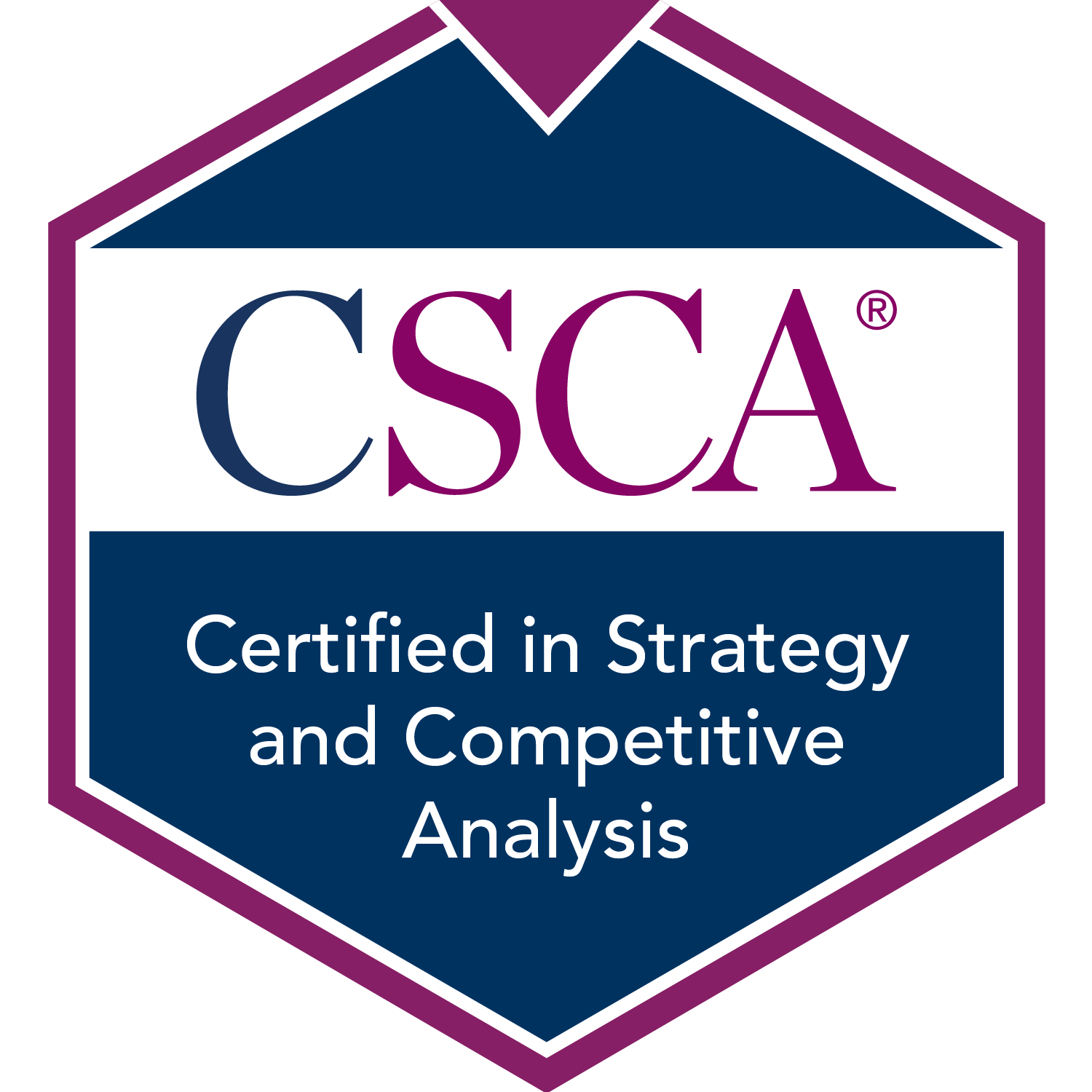 Certified in Strategy and Competitive Analysis - Credly