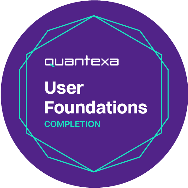 Quantexa User Foundations - Credly