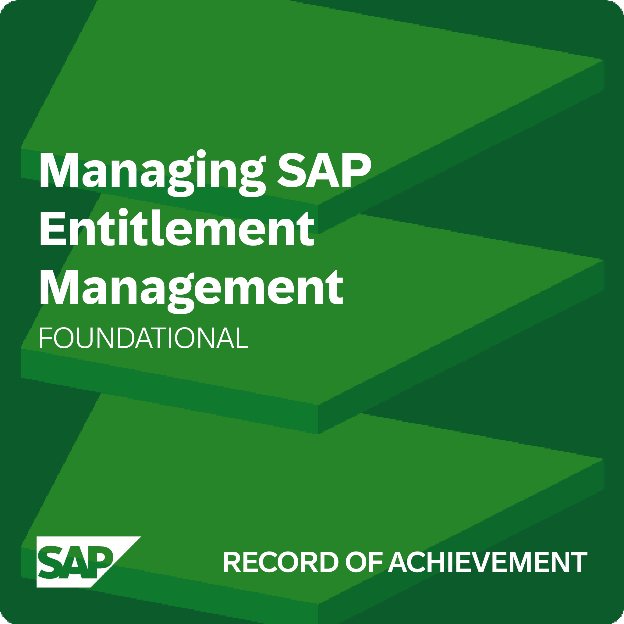 Managing SAP Entitlement Management - Record of Achievement - Credly