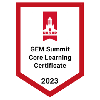 2023 NAGAP Summit GEM Certificate - Credly