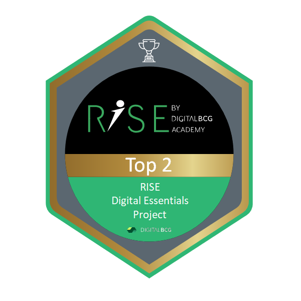 BCG RISE Top 2 Digital Essentials Group Project - Credly
