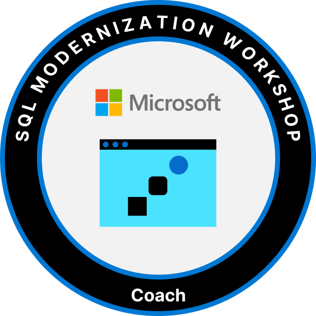 SQL Modernization Workshop Coach Badge - Credly