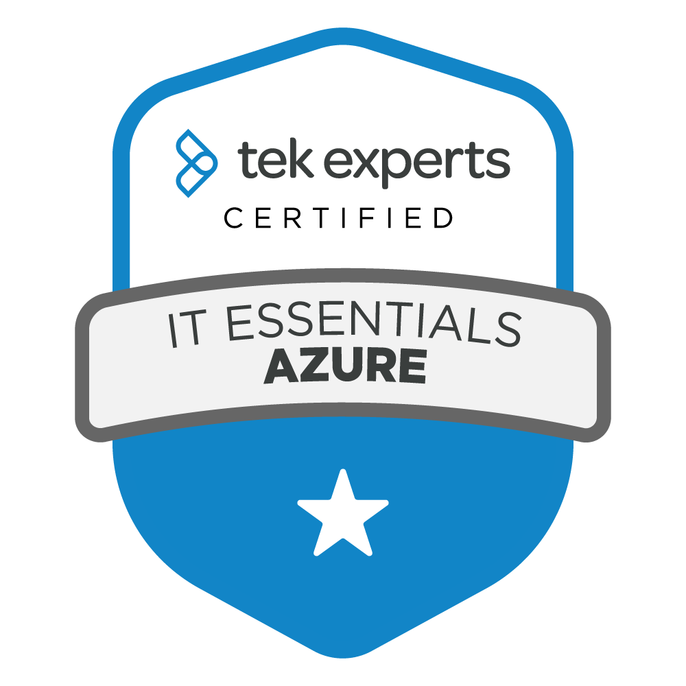 IT Essentials + Azure AZ900 - Credly