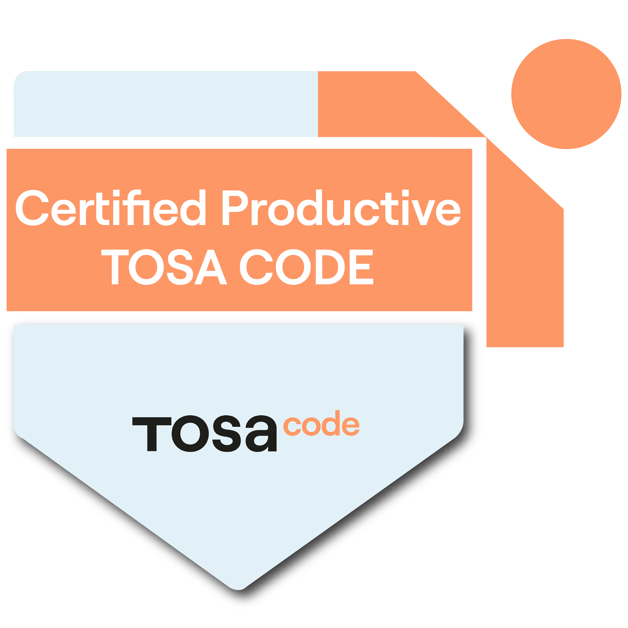 Tosa Code Certified User - Productive Level - Credly