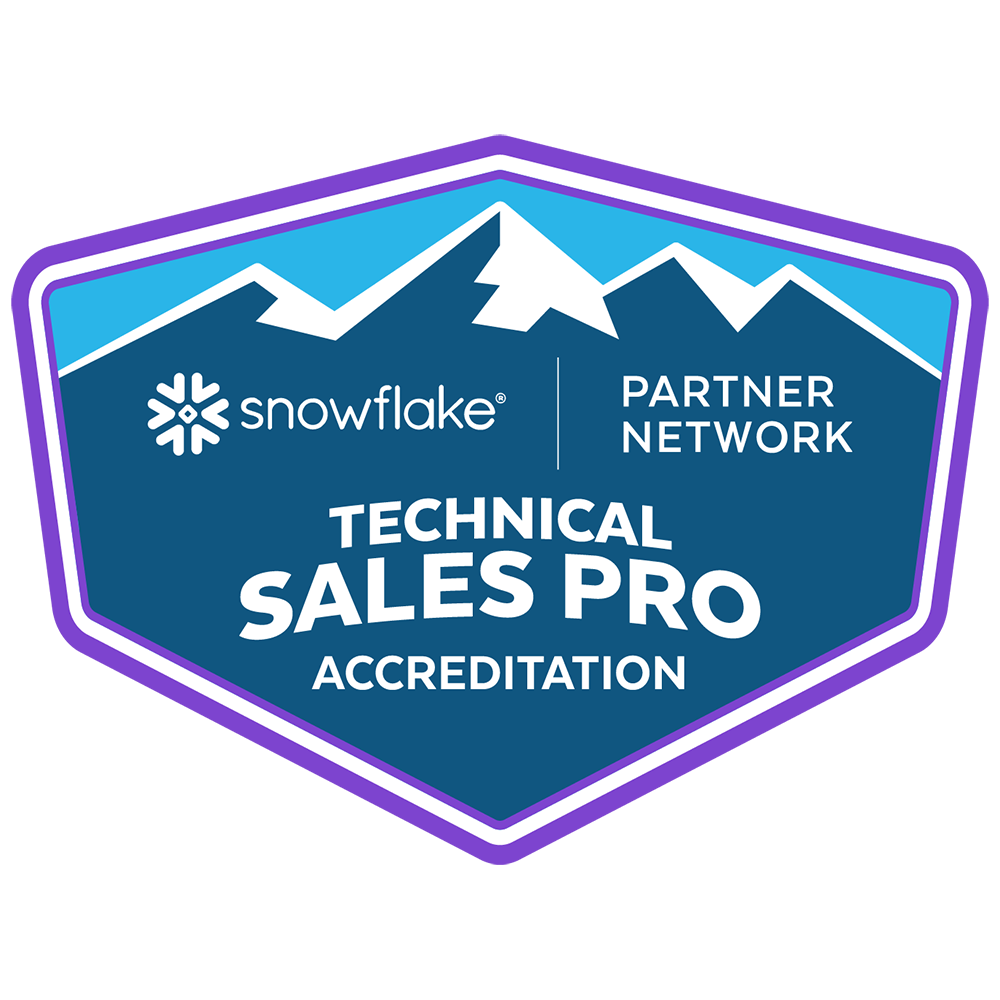 Snowflake Technical Sales Professional Accreditation - Credly