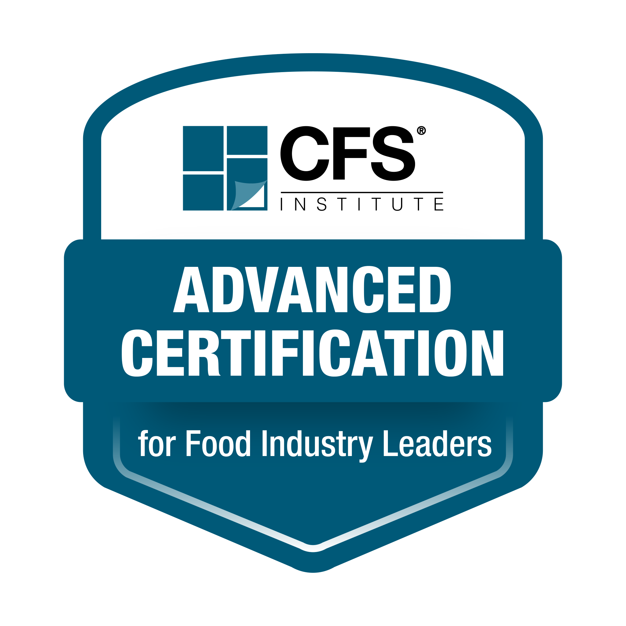 CFS Advanced Certification for Food Industry Leaders - Credly