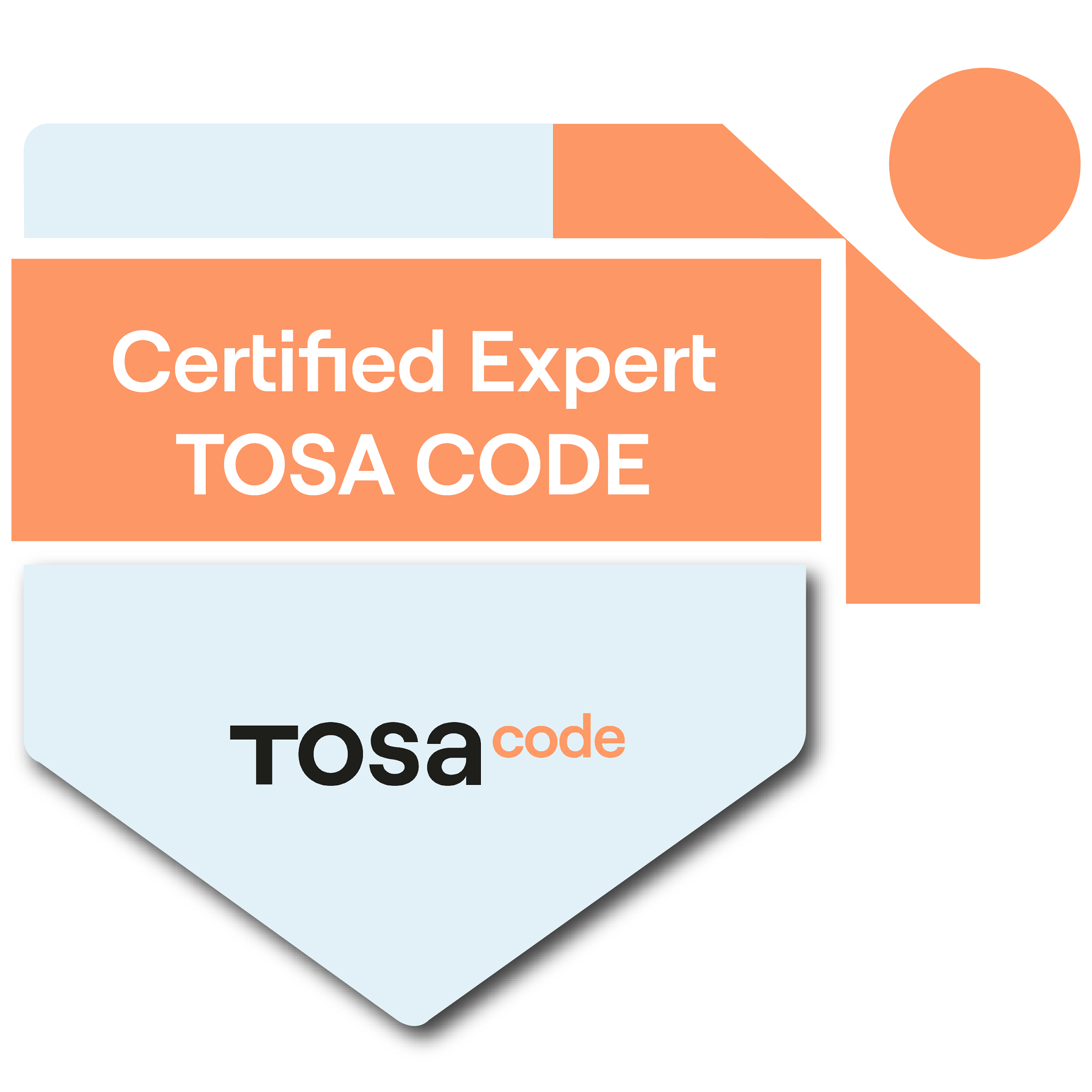 Tosa Code Certified User - Expert Level - Credly
