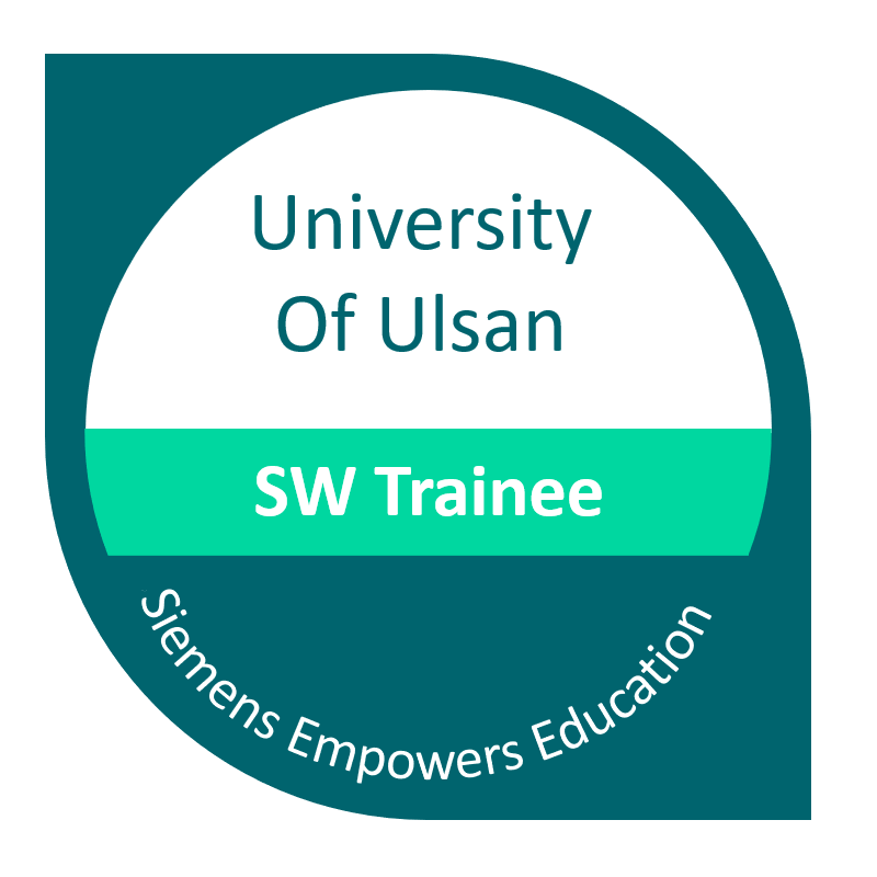 Siemens SW Training at University of Ulsan - Credly