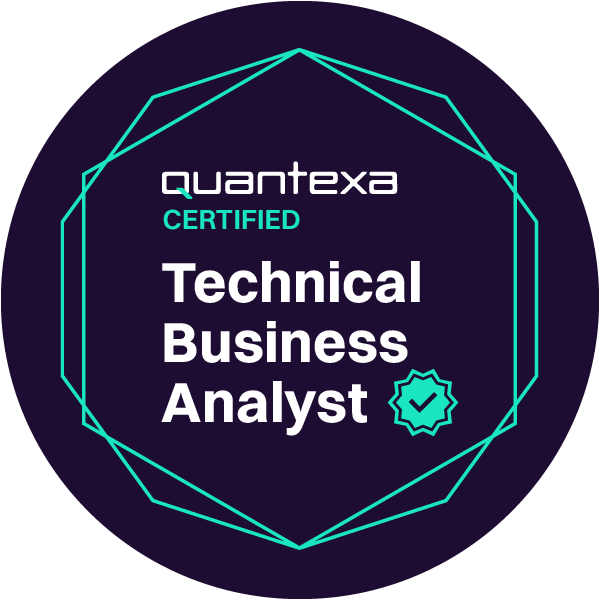 Quantexa Certified Technical BA Analyst - Credly