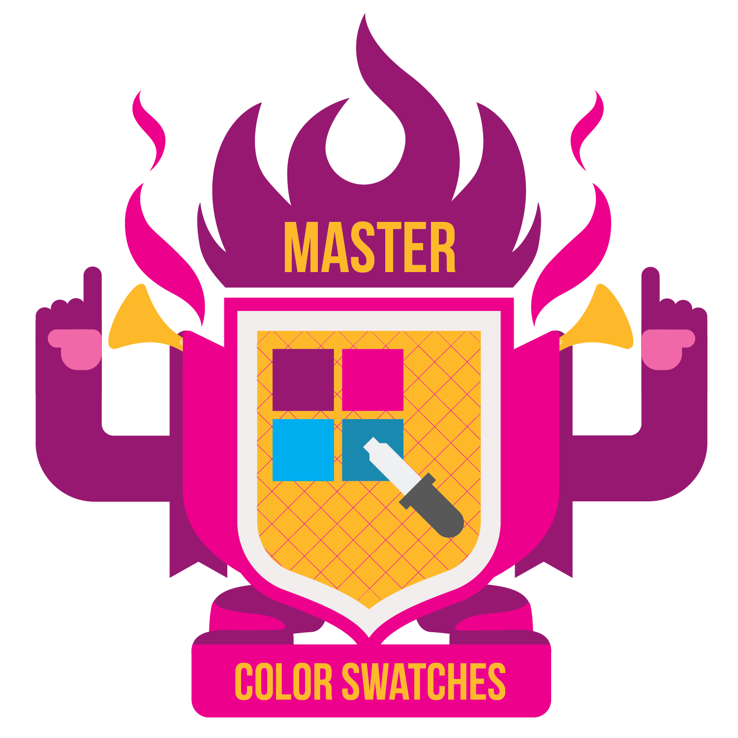 Color Swatches: Mastery Badge - Credly