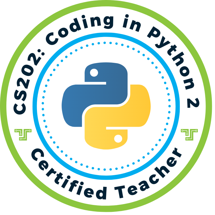 CS202 - Coding in Python 2 - Certified Teacher - Credly