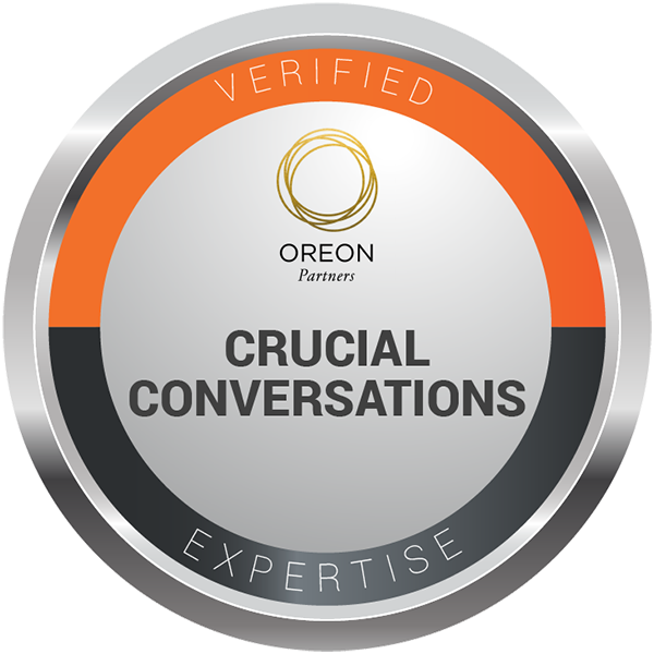 Oreon | Having Crucial Conversations - Credly