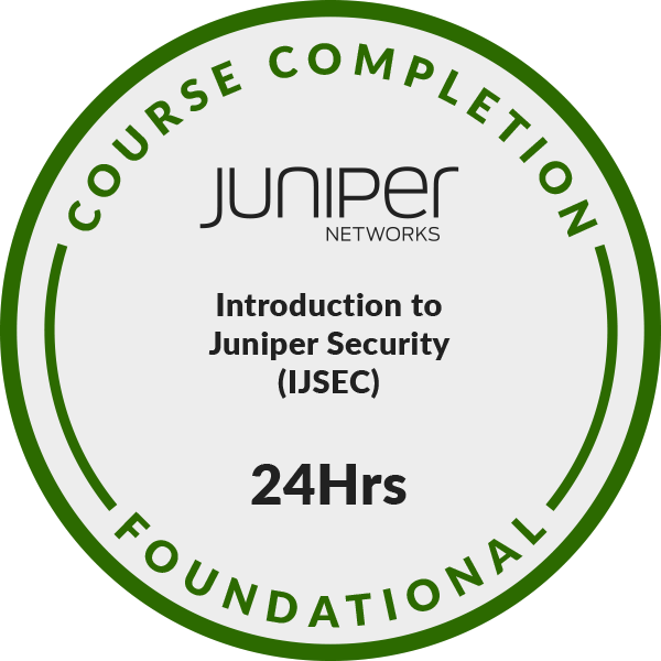 Introduction to Juniper Security (IJSEC) - Credly