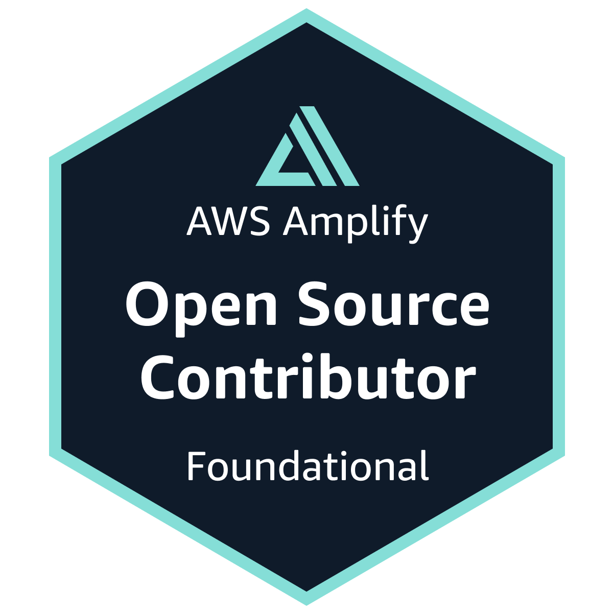 AWS Amplify: Open Source Foundation Contributor - Credly