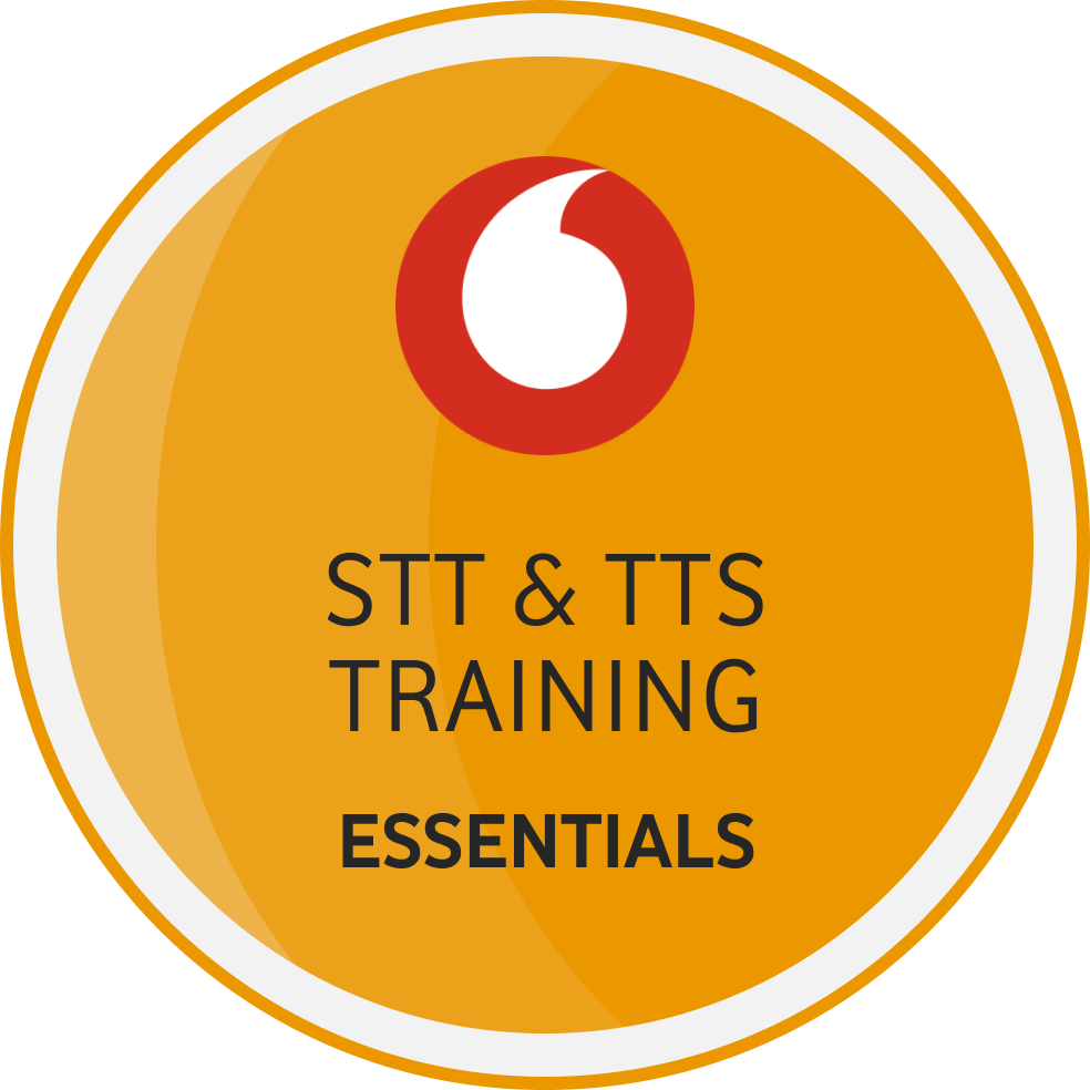 STT/TTS Essentials Badge - Credly