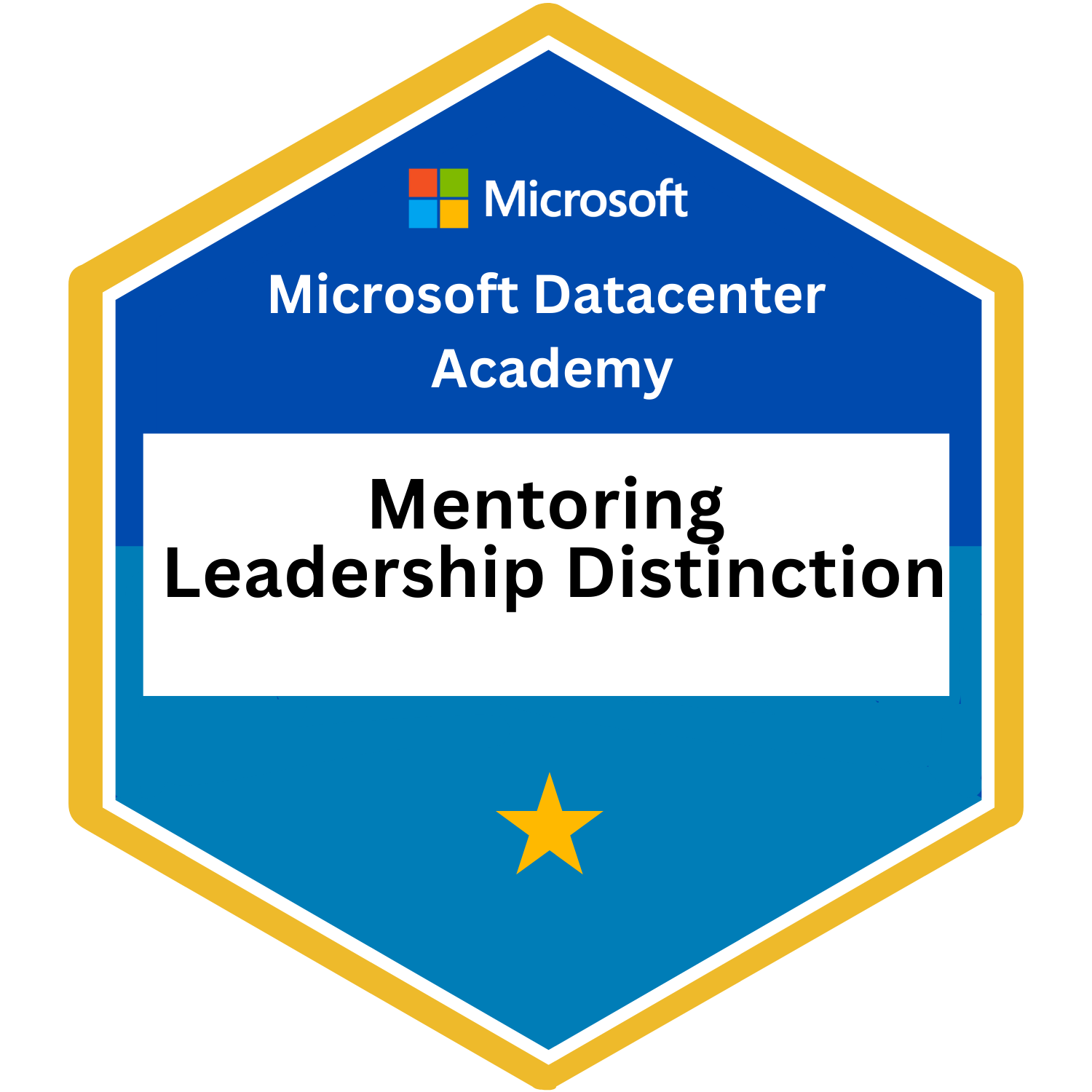 Mentoring Leadership Distinction - Credly