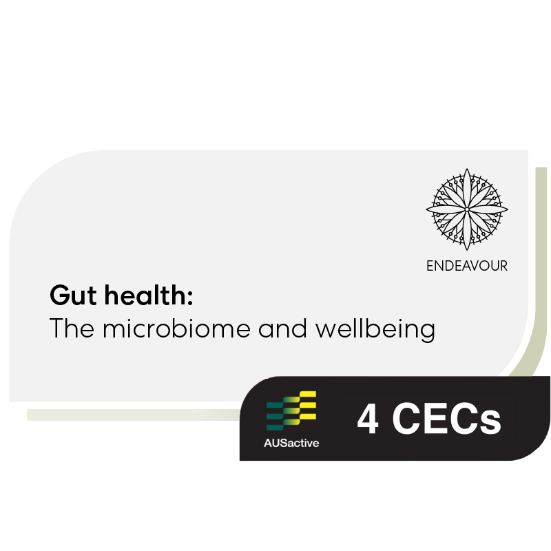 Gut Health: the microbiome and wellbeing AUSActive CEC Certificate - Credly
