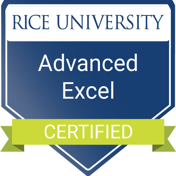 Advanced Excel - Credly