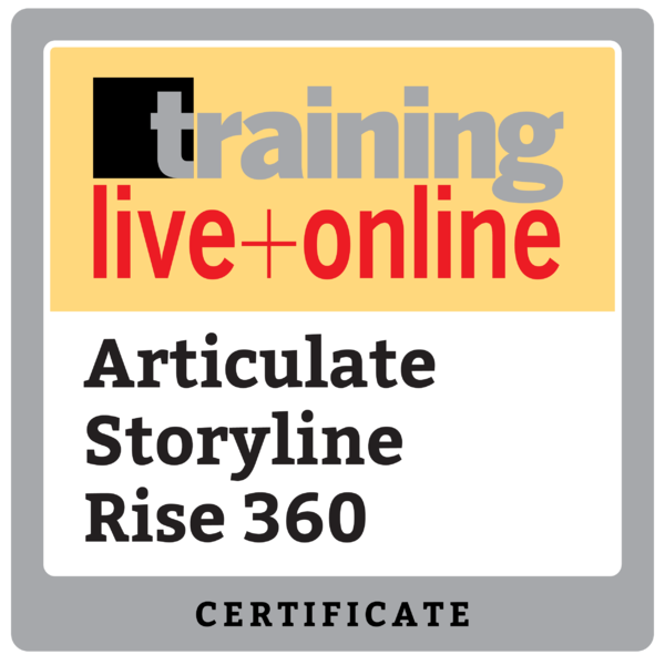 Articulate Rise 360 Certificate - Credly