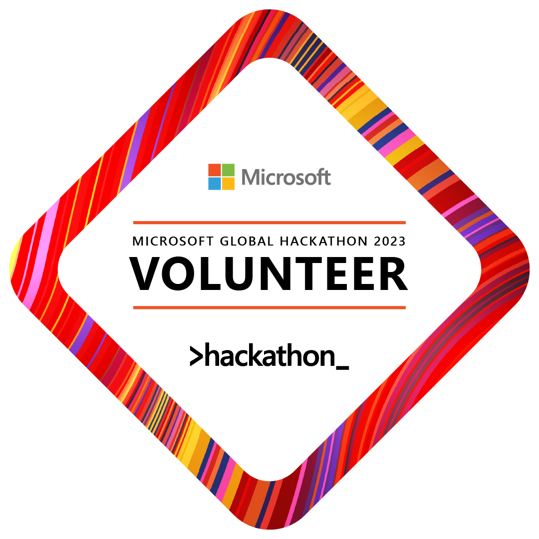 Microsoft Global Hackathon 2023 Volunteer - Credly