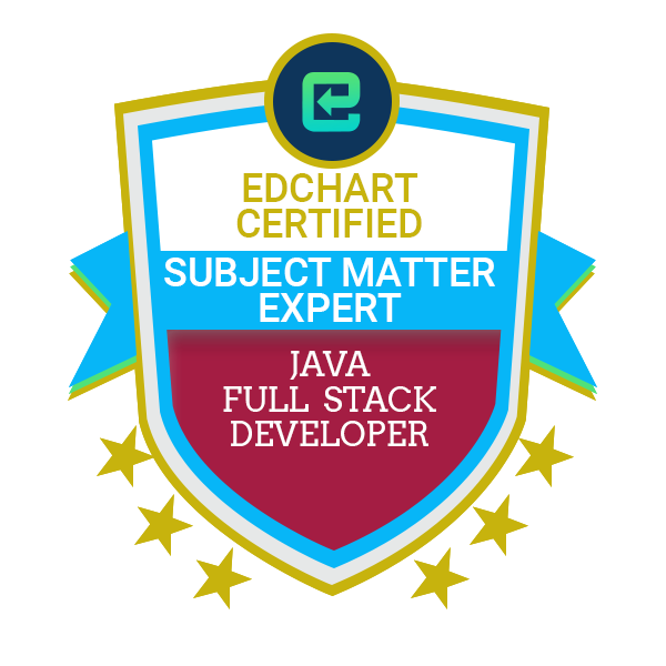 Edchart Certified Java Full Stack Developer Subject Matter Expert - Credly