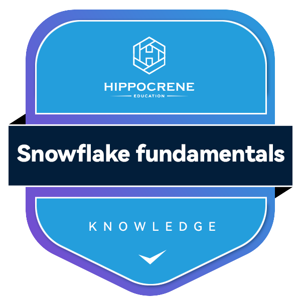 Snowflake fundamentals - Credly