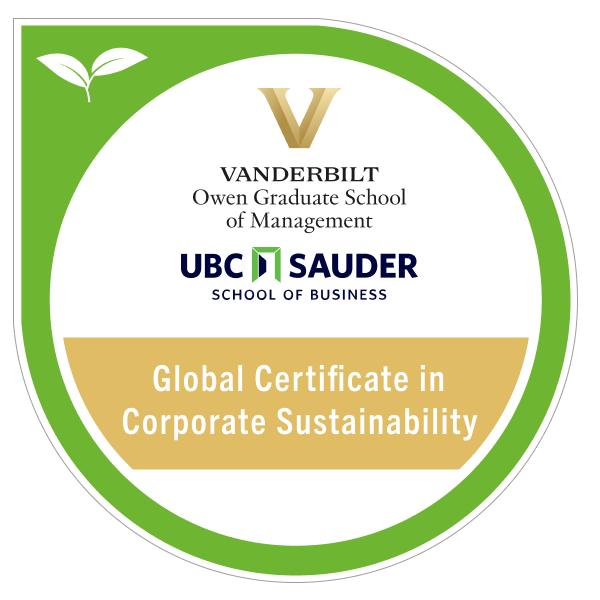 Global Certificate in Corporate Sustainability - Credly