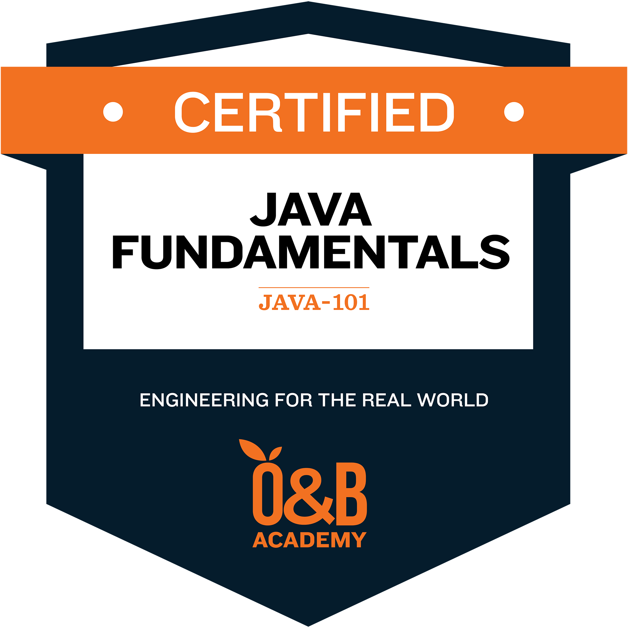 JAVA-101: Java Fundamentals - Credly