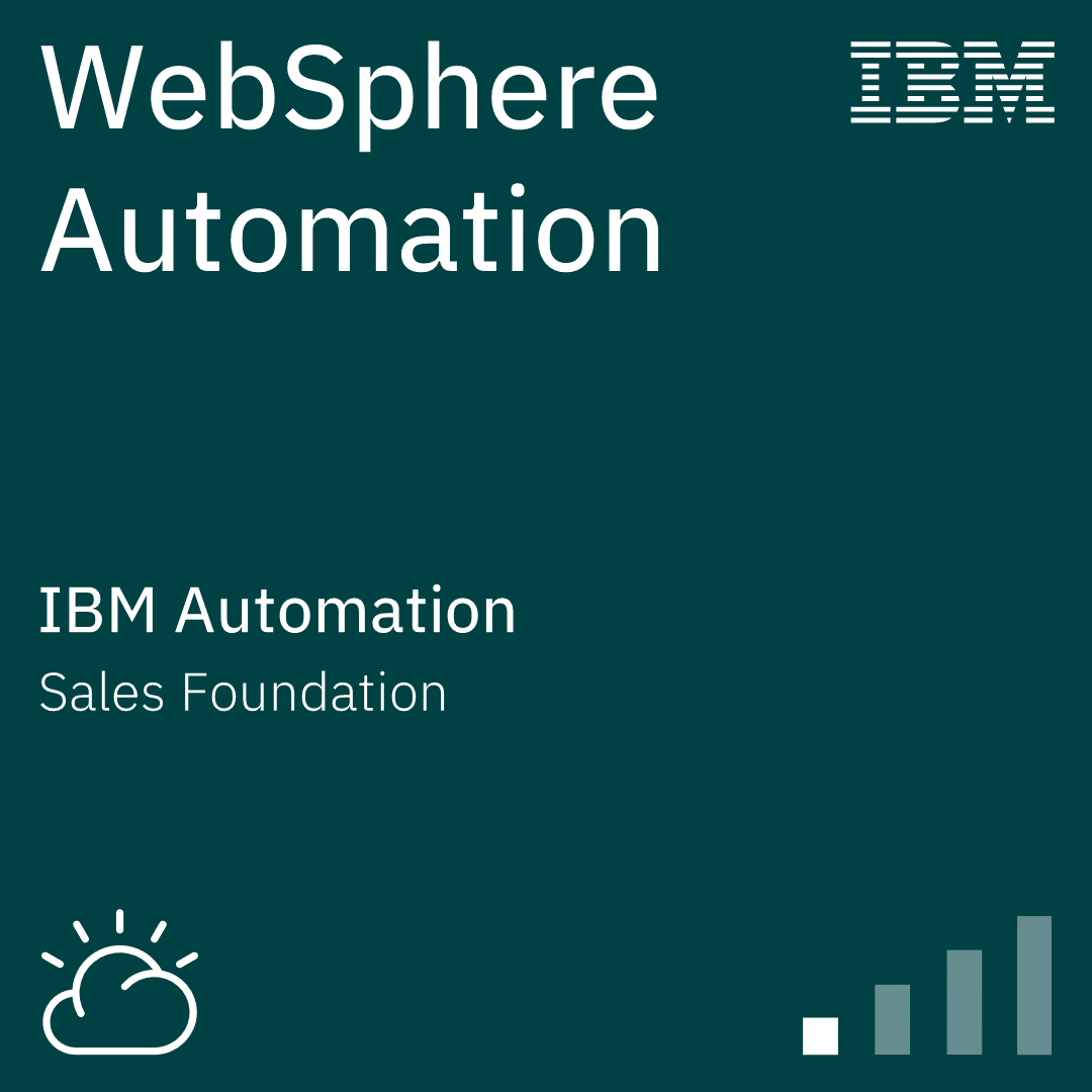 WebSphere Automation Sales Foundation - Credly