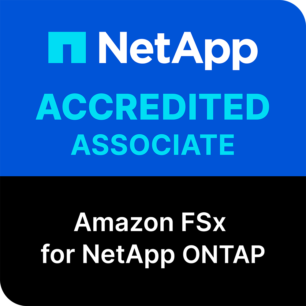 NetApp Accredited Amazon FSx for NetApp ONTAP Associate - Credly