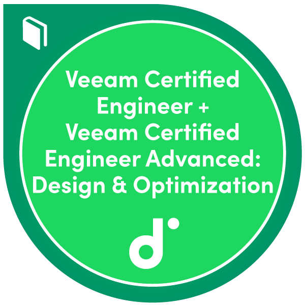 Participation au cours : Veeam Certified Engineer + Veeam Certified Engineer Advanced: Design ...