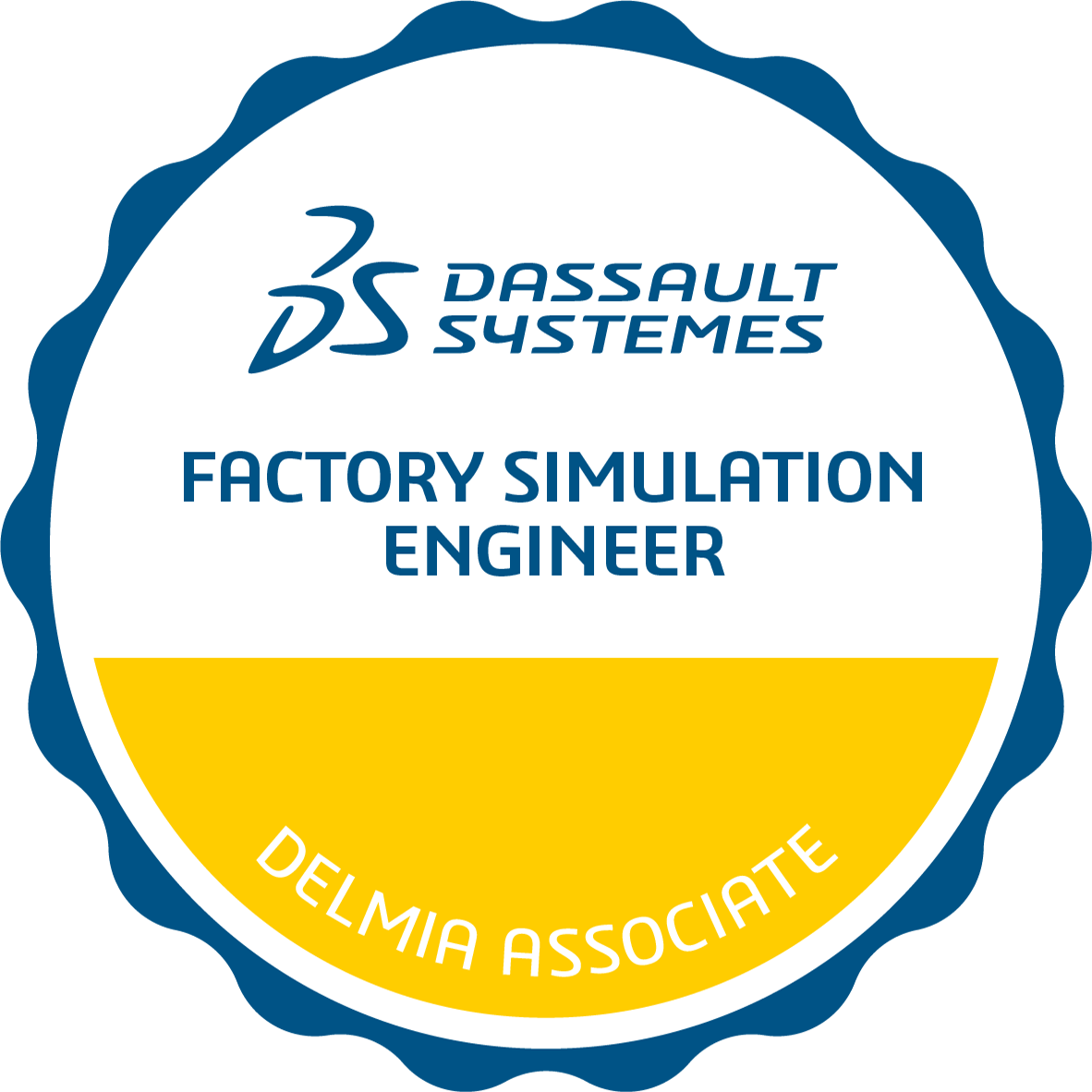 Certified 3DEXPERIENCE Factory Simulation Engineer - Associate - Credly