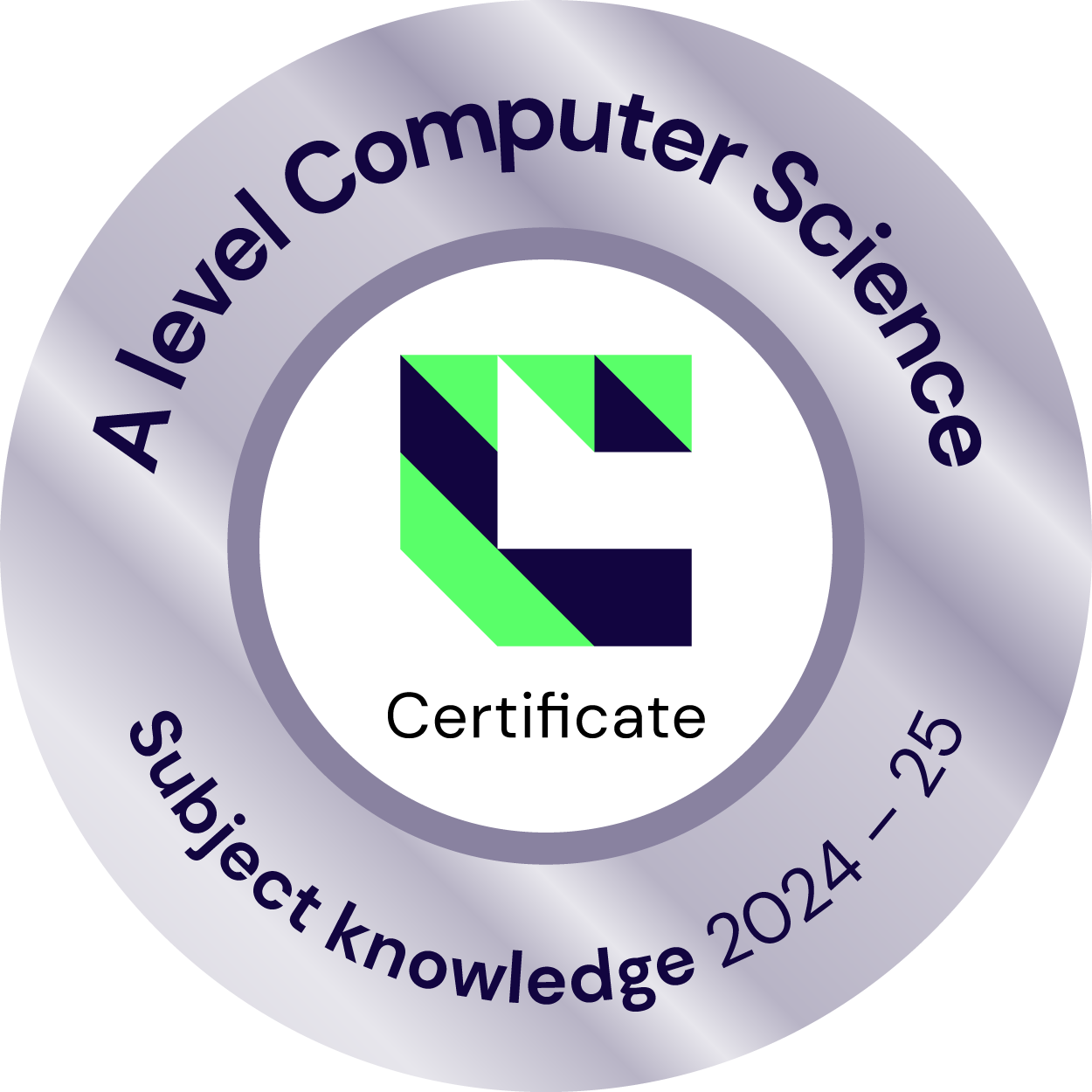 A-Level Computer Science - Subject Knowledge Certificate 2024-2025 - Credly