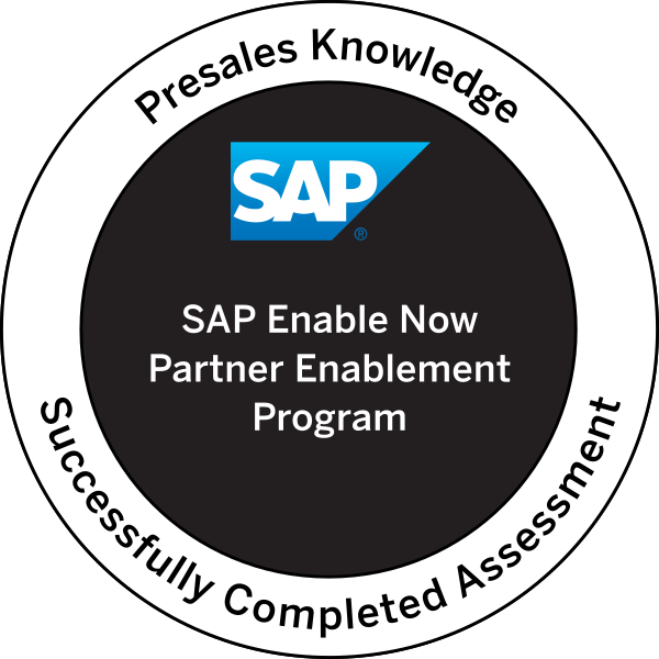 Presales Knowledge - SAP Enable Now Partner Enablement Program - Credly