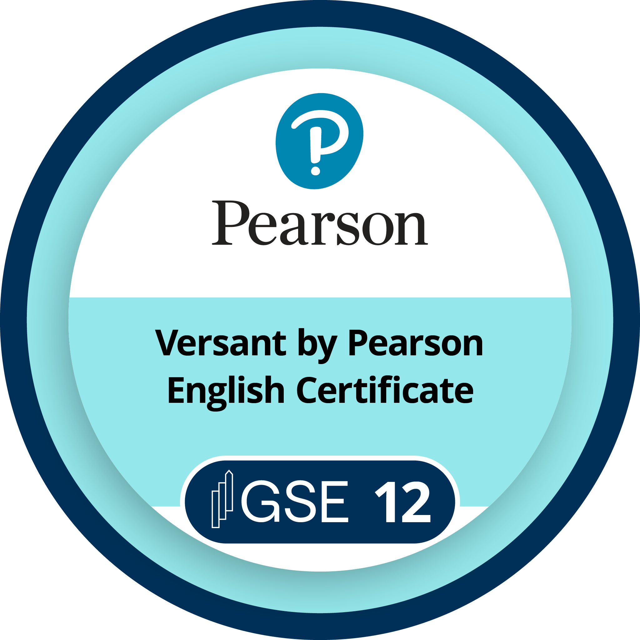 Versant by Pearson English Certificate (GSE 12) - Credly