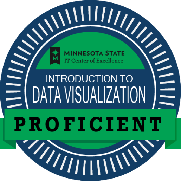 Introduction to Data Visualization Badge & Certificate - Credly
