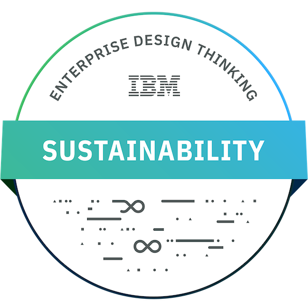 Enterprise Design Thinking for Sustainability - Credly