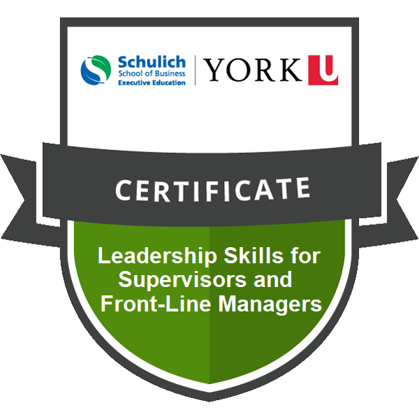 Leadership 1: Certificate in Leadership Skills for Supervisors and ...