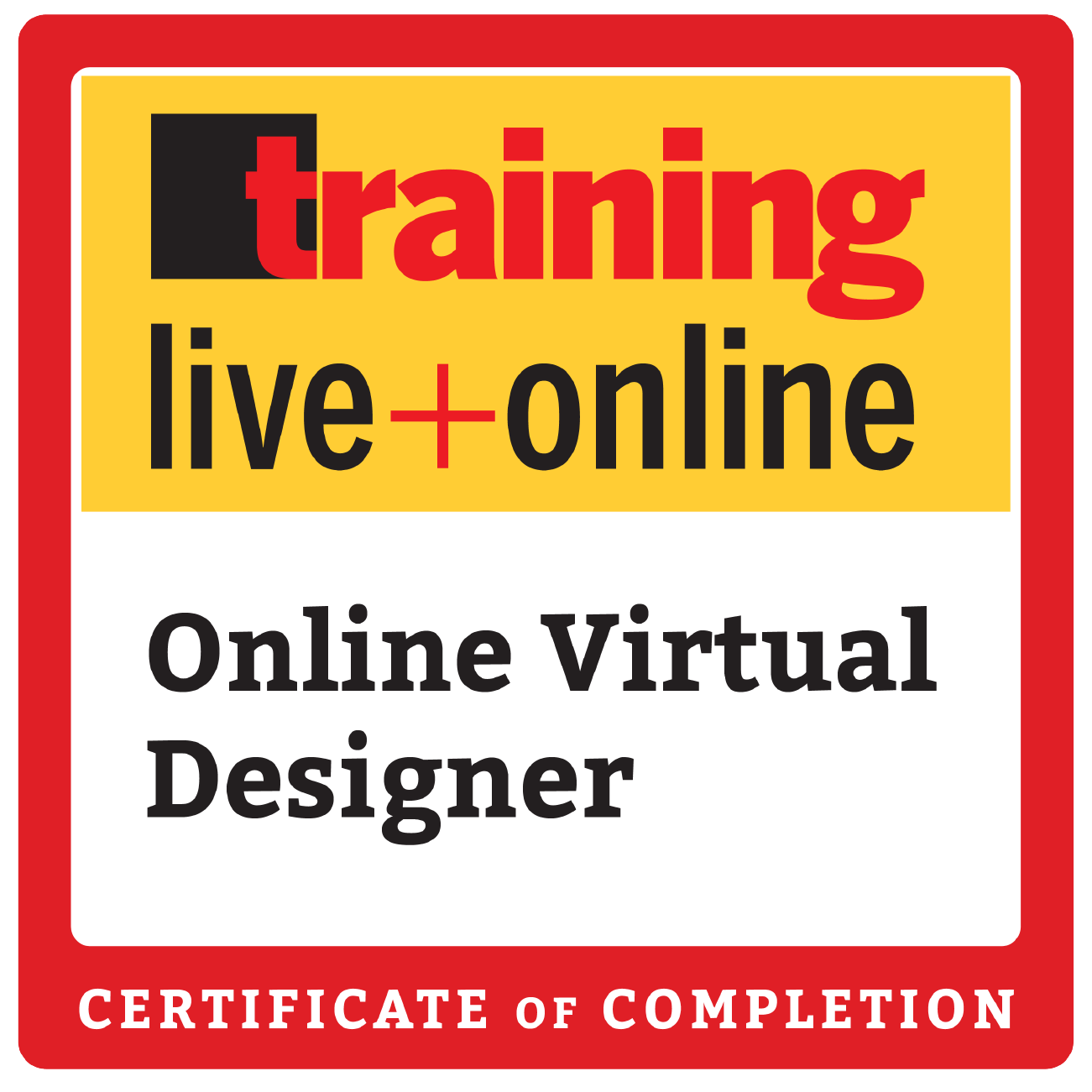 Online Virtual Designer Certificate (August 2023) - Credly