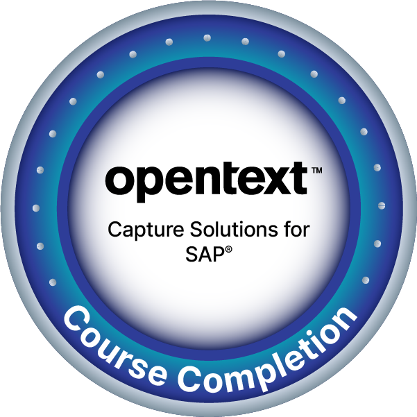 OpenText Course Completion - Capture Solutions for SAP - Credly