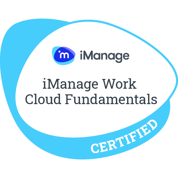 iManage Work Cloud Fundamentals - Credly