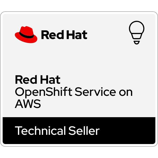Red Hat OpenShift Service on AWS: Technical Seller - Credly